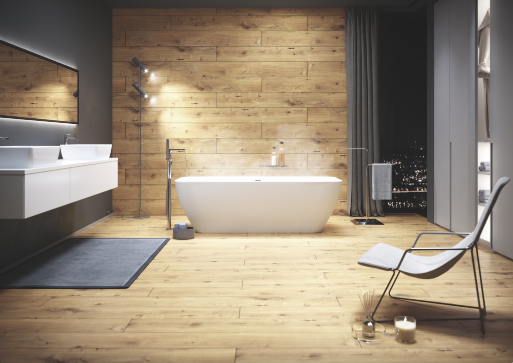 Natürliches Ambiente: Grand Wood Fliesen in Echtholz-Optik - QUESTER